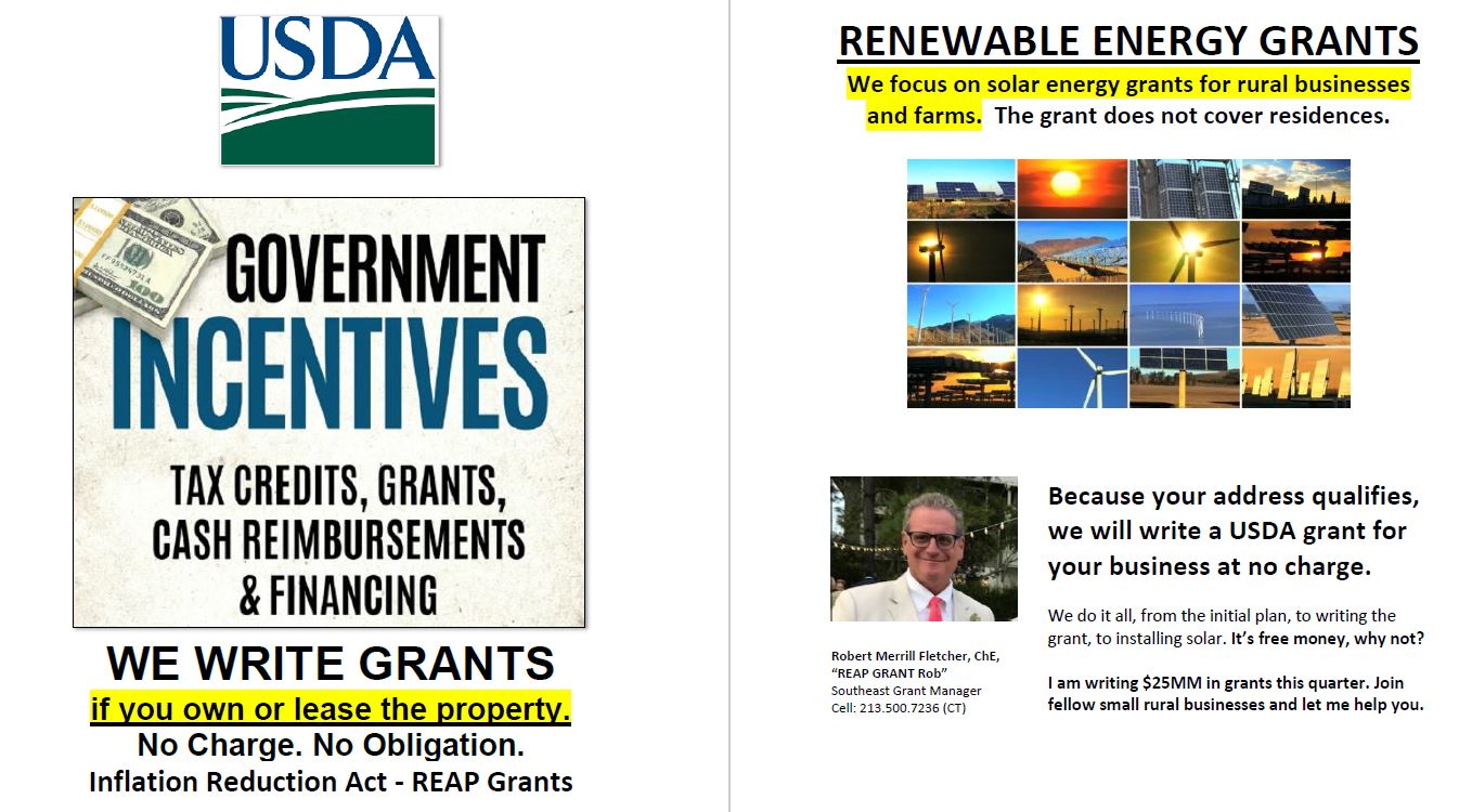 Grants Loans Incentives Credits – "Renewable Rob" Grants, Government ...